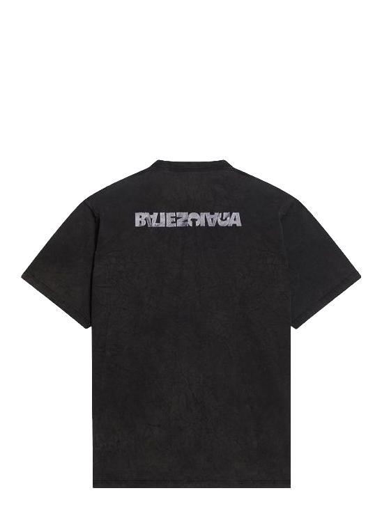 BALENCIAGA balenciaga turn slit t-shirt 'washed black'